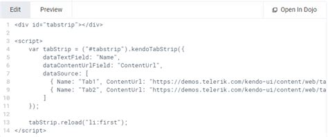 Documentation Error In Tabstrip Reload Method · Issue 4928 · Telerik