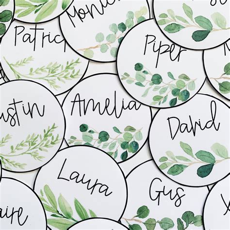 Botanical Classroom Labels Editable Modern Farmhouse Classroom