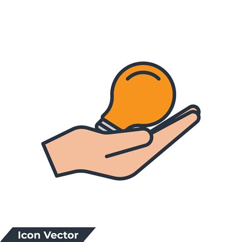 Ilustración De Vector De Logotipo De Icono De Solución Mano Y Una