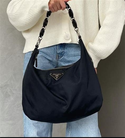 Prada Nylon Shoulder Bag Em 2025
