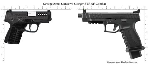 Savage Arms Stance Vs Stoeger Str 9f Combat Size Comparison Handgun Hero