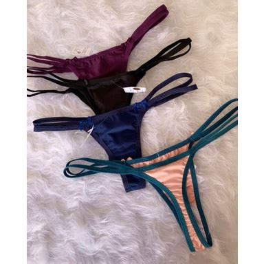 Kit 10 Calcinhas Fio Dental Cavada Tanga Sexy Microfibra Shopee Brasil