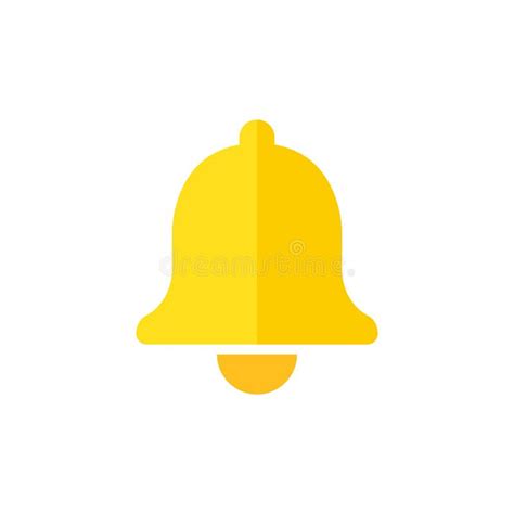 Notification Bell Icon In Flat Style Incoming Inbox Message Vector Illustration On Isolated
