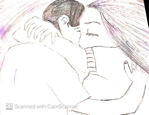 Couple Sketch Hug