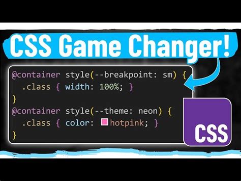 free video css style queries have so much potential from web dev