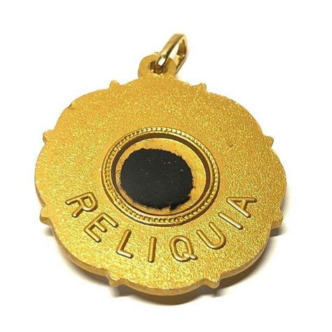 St Padre Pio Relic Medal Pendant St Father Pio Ex Indumentis