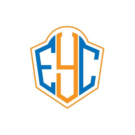 Eyc Resumen Monograma Proteger Logo Diseño En Blanco Antecedentes Eyc