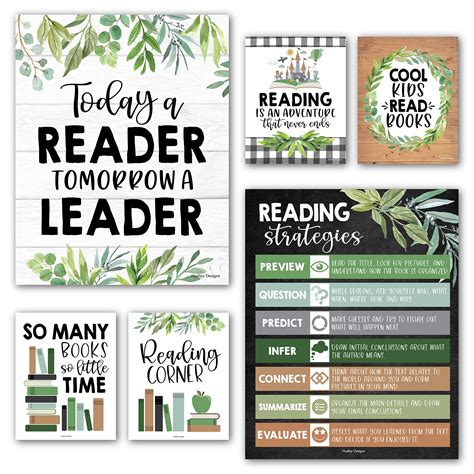 Buy 6 Farmhouse Reading S For Classroom Library Decorations For School Reading S For