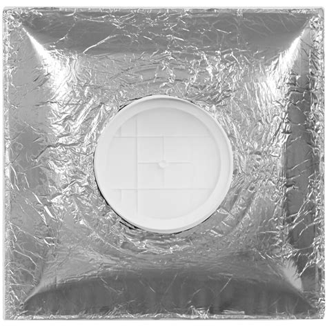 American Louver Company Stratus White Plaque Diffuser With 10 Neck And