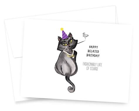 Happy Belated Birthday Cat Meme