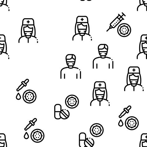 Flu Symptoms Medical Seamless Pattern Vector 17388093 Vector Art At Vecteezy