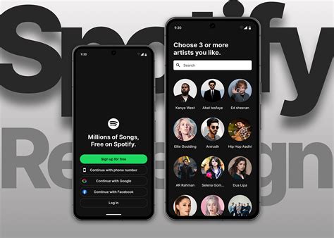 Spotify Redesign Behance