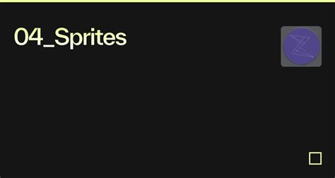 04sprites Codesandbox