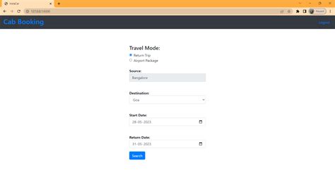 Github Ssneelu13onlinecabbookingapplication