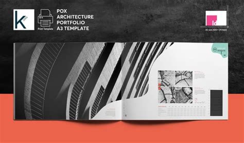 Pox Architecture Portfolio A3 Template Print Templates Ft