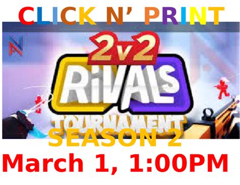 Roblox Rivals Tournament Season 2 Pdf