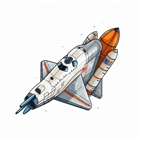 Premium Ai Image Space Shuttle Icon Cartoon Illustration Of Space