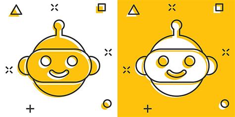 Comicstyle Cute Chatbot Illustration For Business Concept Icon Ai Bot