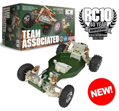 Buggy Rc10 Classic 40th Anniversary Green Edition 4x2 Voiture Seule Team Associated