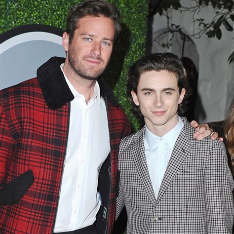 Armie Hammer And Timothée Chalamet Dish On Their Irl Friendship