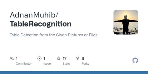Github Adnanmuhibtablerecognition Table Detection From The Given Pictures Or Files