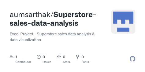 Github Aumsarthaksuperstore Sales Data Analysis Excel Project Superstore Sales Data
