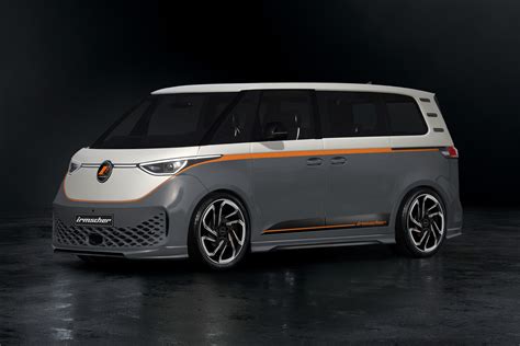 Vw Id Buzz Shows Sporty Side With Irmschers Bodykit And Wheels