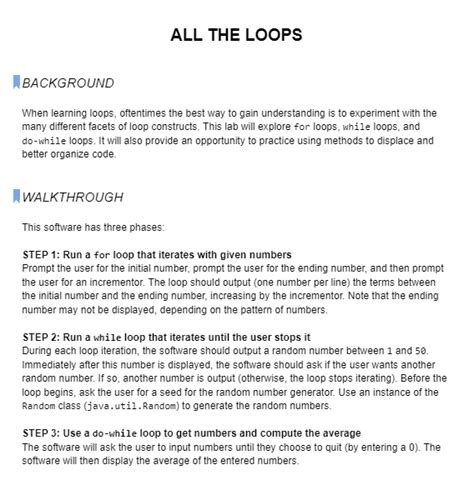 Solved All The Loops Background When Learning Loops
