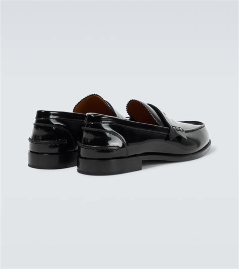 Penny Leather Loafers In Black Christian Louboutin Mytheresa