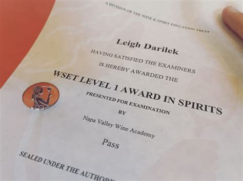 Education Wset Sommelier Leigh Darilek