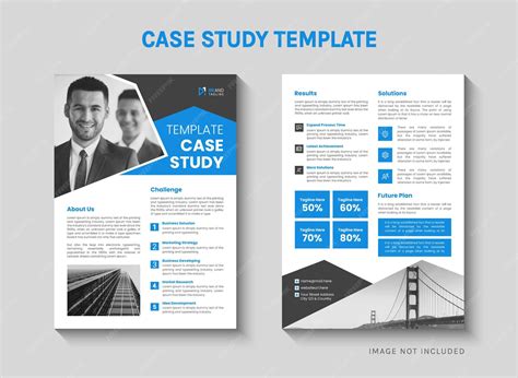 Premium Vector Case Study Template Design