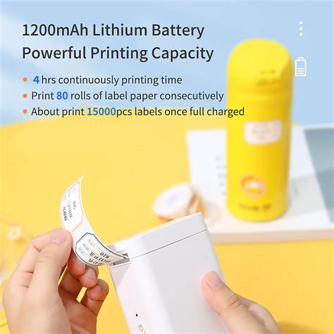 Niimbot D101 Máy In Nhãn Mini Bluetooth Không Cần Mực Máy In Văn Phòng