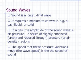 PPT Sound Waves PowerPoint Presentation Free Download ID 5557268