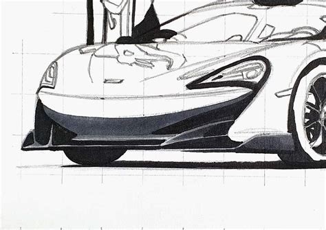 How To Draw A Supercar Step By Step Mclaren 600lt Drawing Tutorial