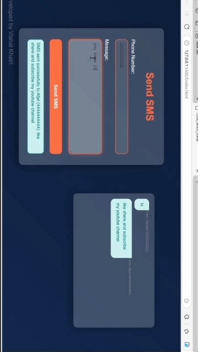 Shorts Message Send Peach Coding Javascript Html Css Explore