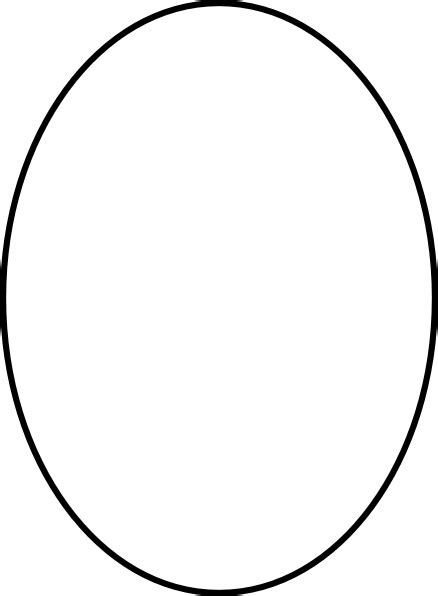 Free Printable Oval Template Clipart Best