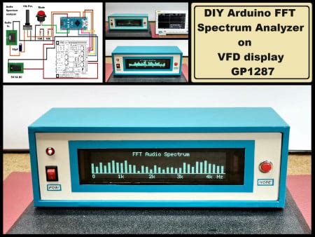 Arduino FFT Spectrum Analyzer On VFD Display GP Arduino Maker Pro