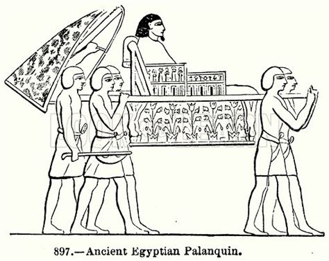 Ancient Egyptian Palanquin Stock Image Look And Learn