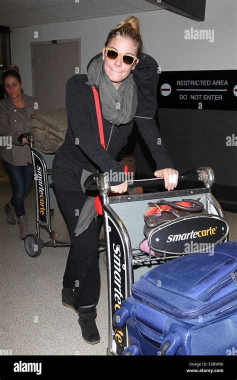 Leann Rimes Arrives At Los Angeles International Airport Lax With Her