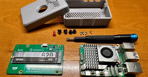 Raspberry Pi5 With Nvme Hat Tool Less Case Step File Included By