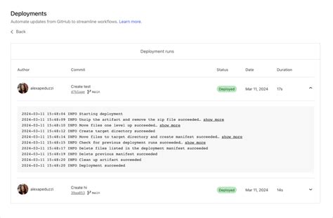 Use Github Deployments On Support