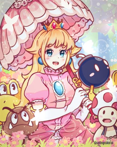 Princess Peach Toad Goomba Red Toad Bob Omb And 1 More Mario And