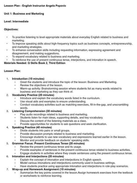 qskills 2 unit 1 pdf pdf target audience lesson plan