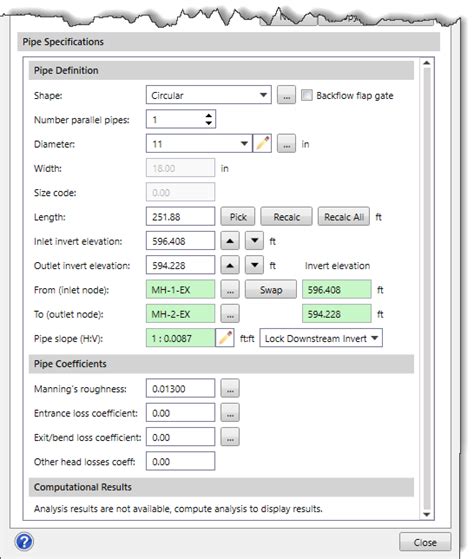 Pipe Data Command Civilgeo Knowledge Base