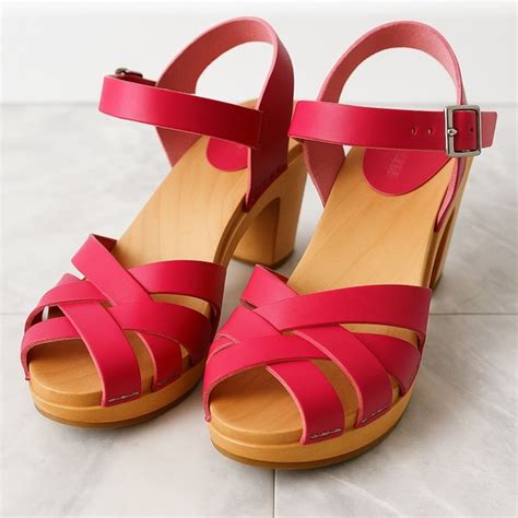 Swedish Hasbeens Shoes Hot Pink Swedish Hasbeens Sandals Size 39