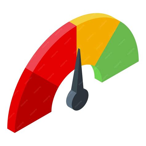 Premium Vector Credit Score Meter Showing Increasing Levels Of Risk