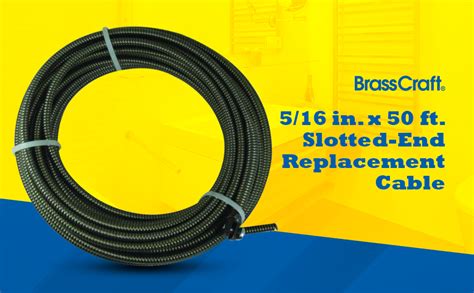 Brasscraft 516 In X 50 Ft Slotted End Replacement Cable