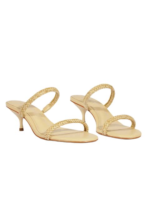 Schutz Taliah Woven Mid Sandal Savvy And Sole