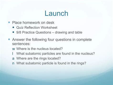 What Is The Structure Of The Atom Part Ii Ppt