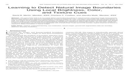 pdf learning to detect natural image boundaries using local malik